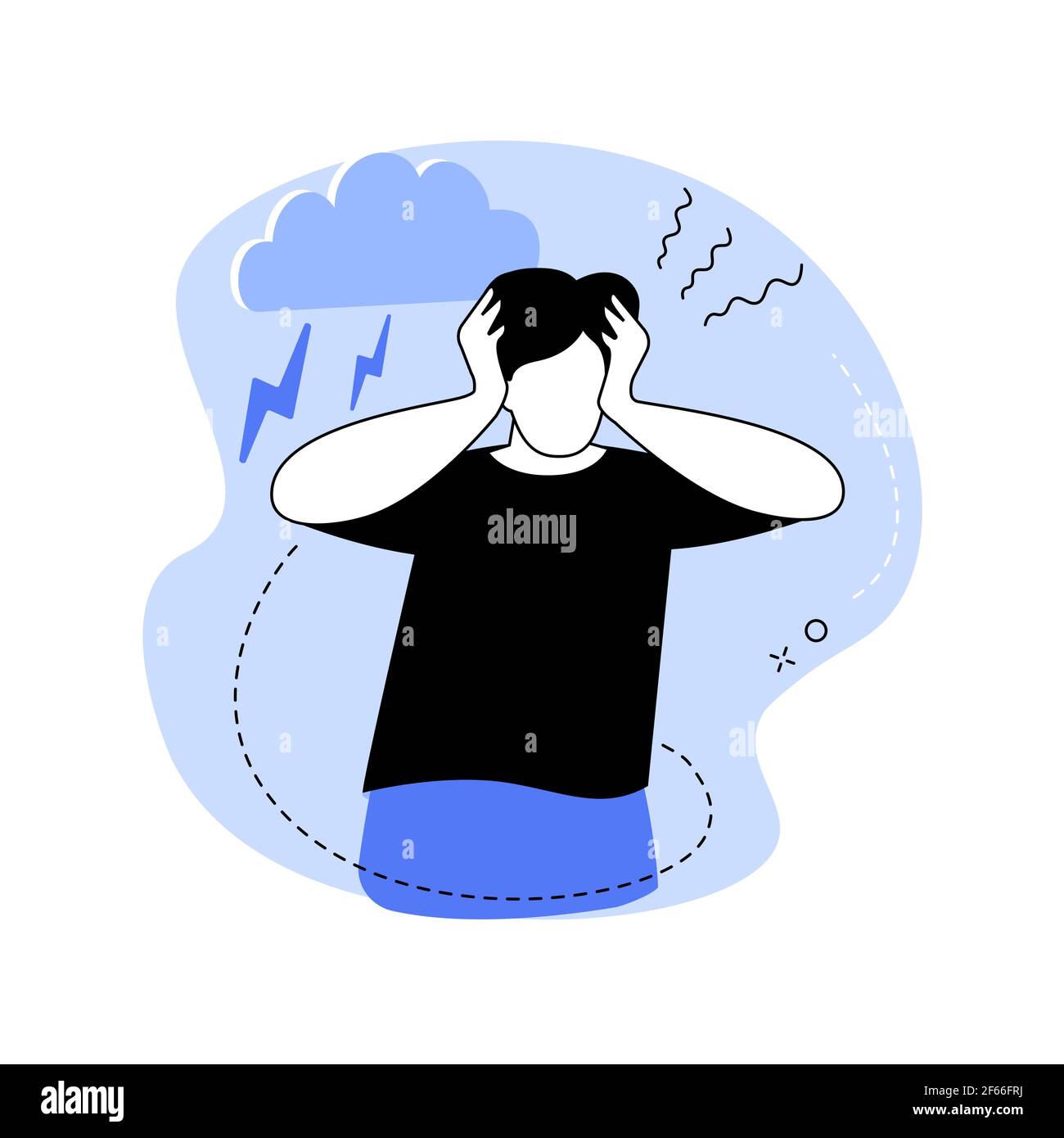 Anxiety abstract concept vector illustration Stock Vector Image & Art ...