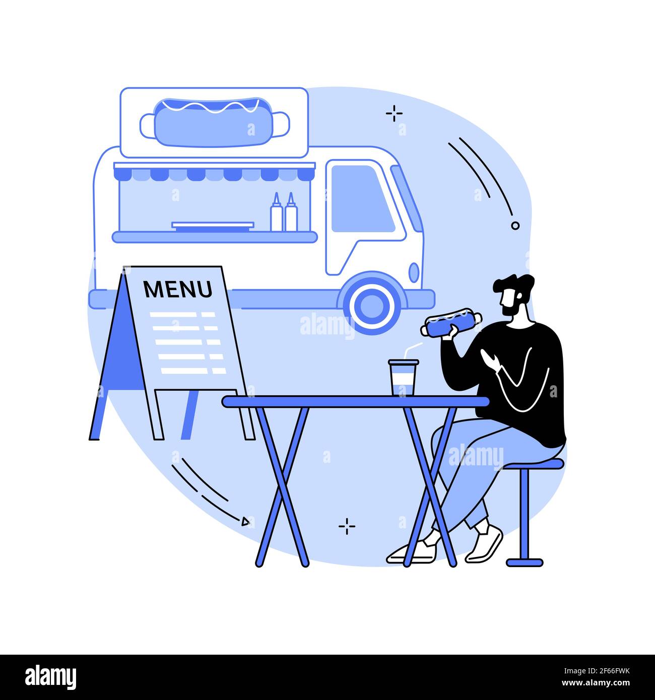 Street food abstract concept vector illustration Stock Vector Image ...