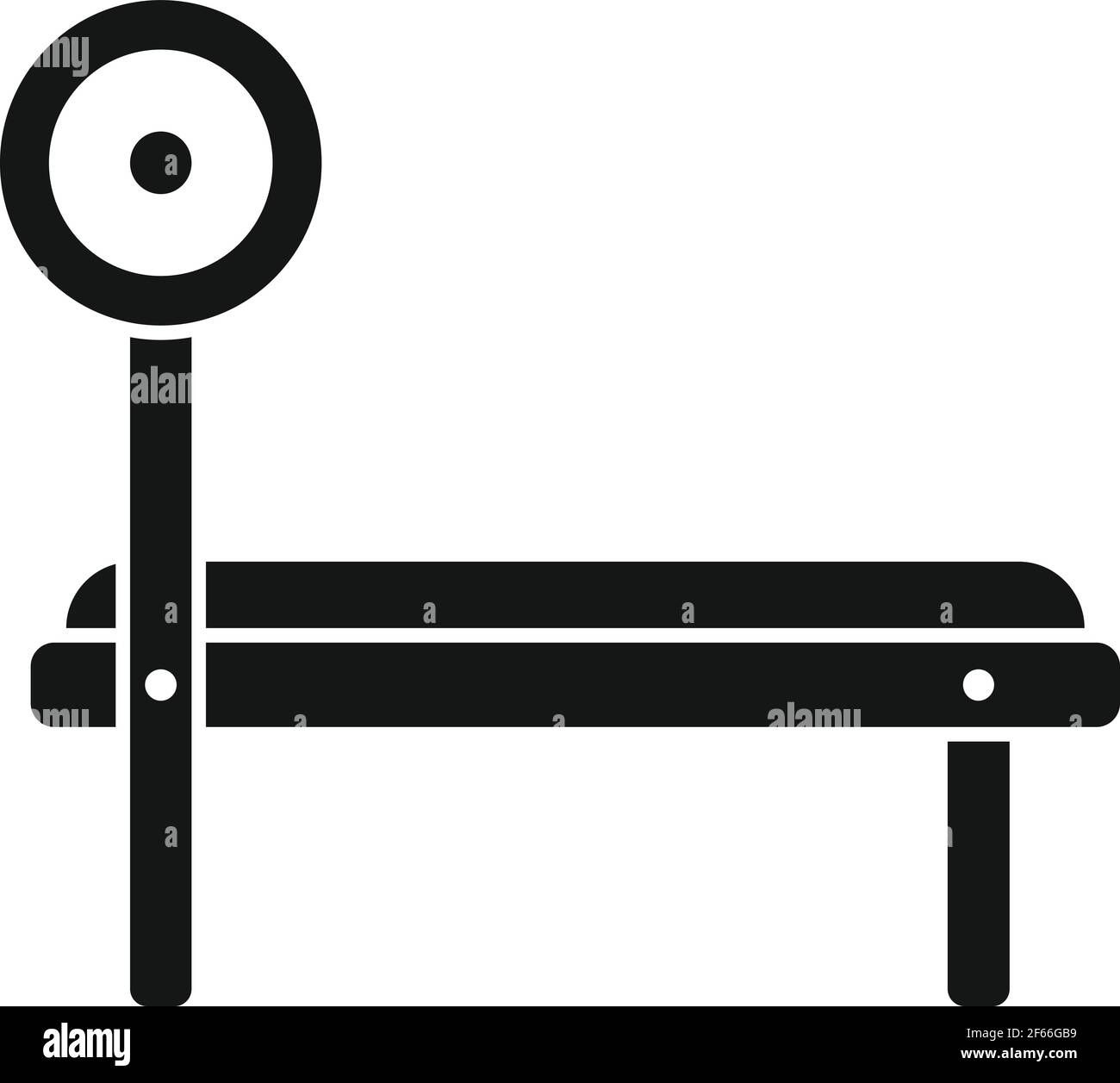 Gym bench icon, simple style Stock Vector Image & Art - Alamy