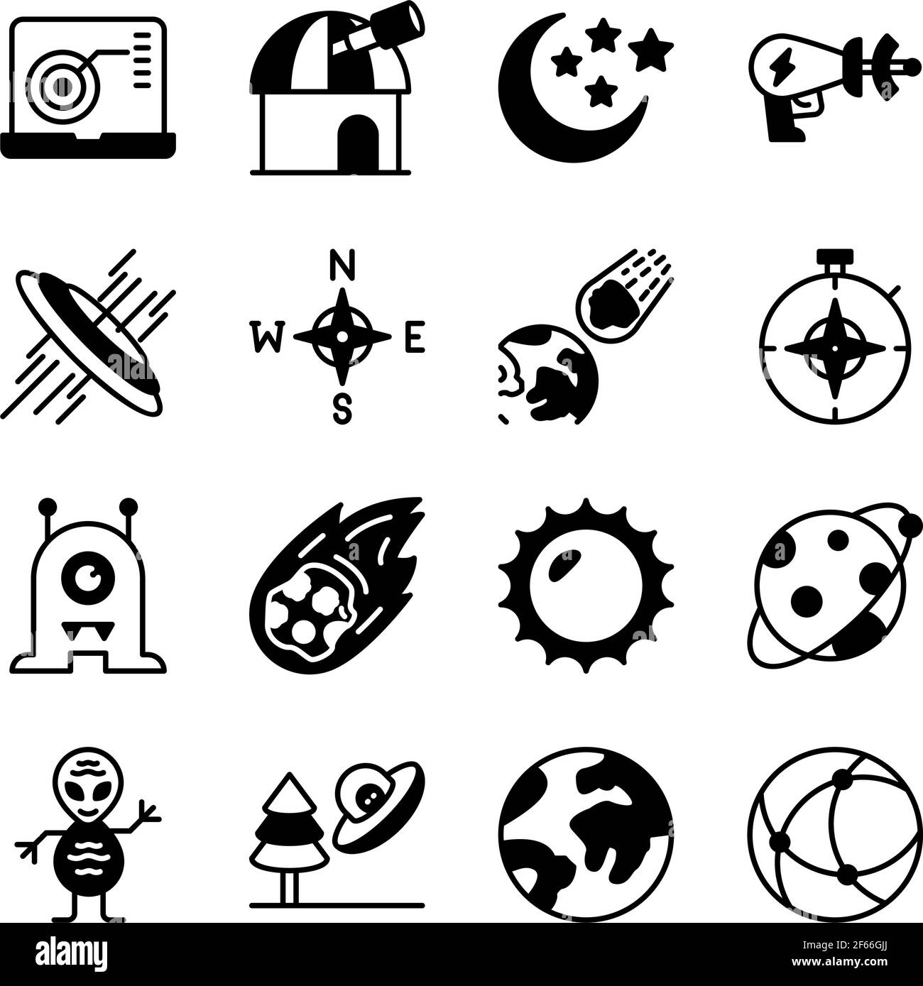 Astrophysics Symbols