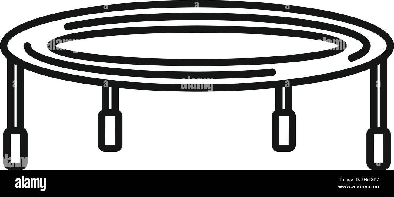 Gym trampoline icon, outline style Stock Vector Image & Art - Alamy