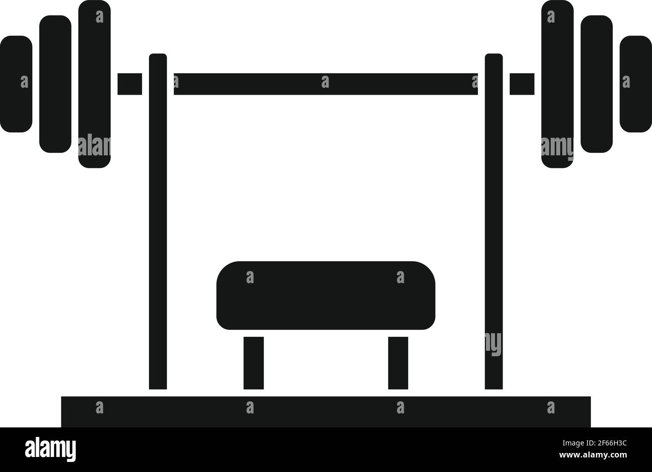 Gym professional bench icon, simple style Stock Vector Image & Art - Alamy