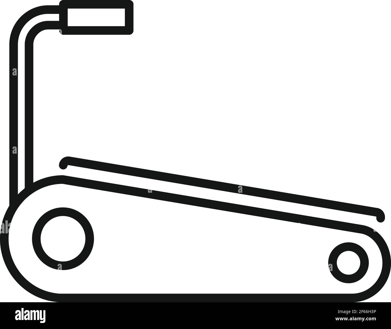 Gym treadmill icon, outline style Stock Vector Image & Art - Alamy