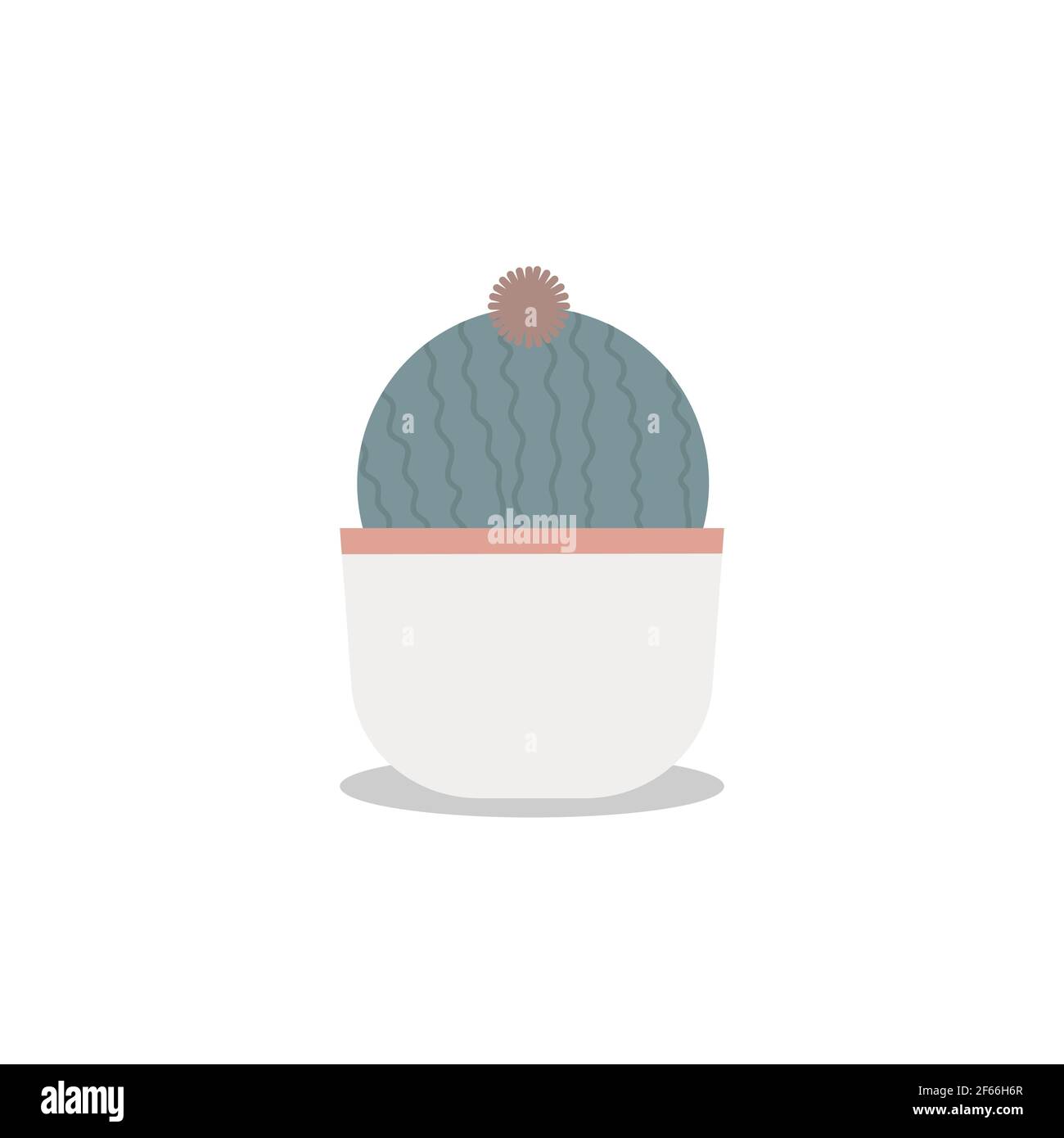 Round cactus Vector illustration in flat design Stock Vector Image ...