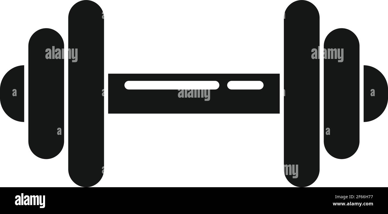 Gym dumbbell icon, simple style Stock Vector Image & Art - Alamy