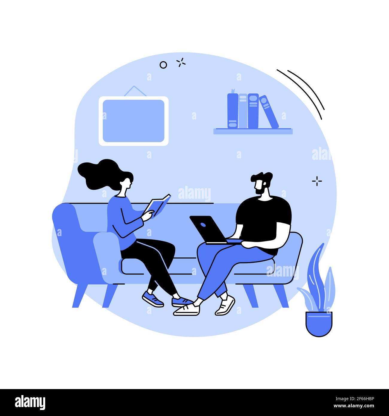 Simple living abstract concept vector illustration Stock Vector Image ...