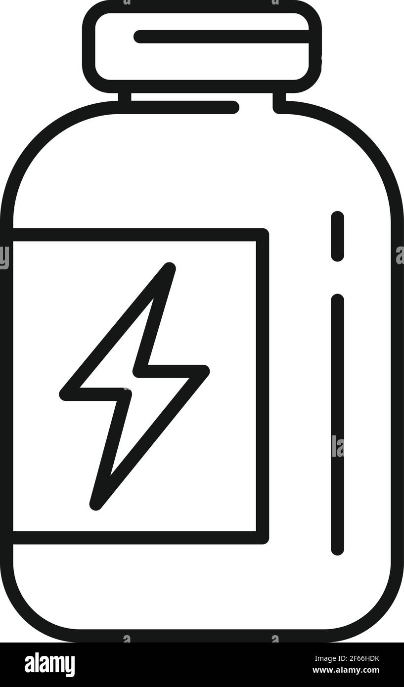 Protein powder shake pill Stock Vector Images - Alamy