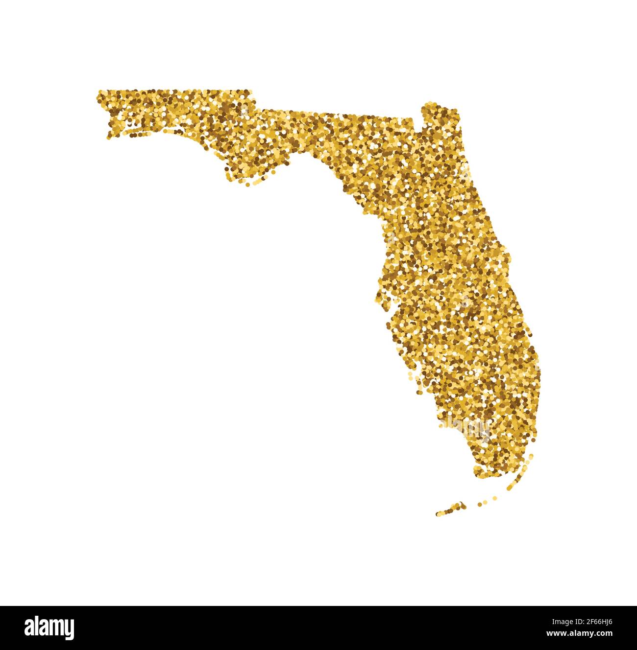 Vector isolated illustration with simplified map of State of Florida ...