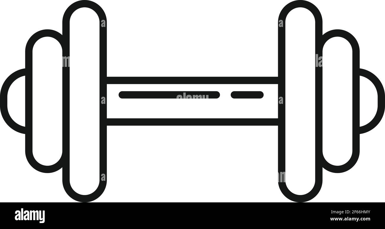 Gym dumbbell icon, outline style Stock Vector Image & Art - Alamy