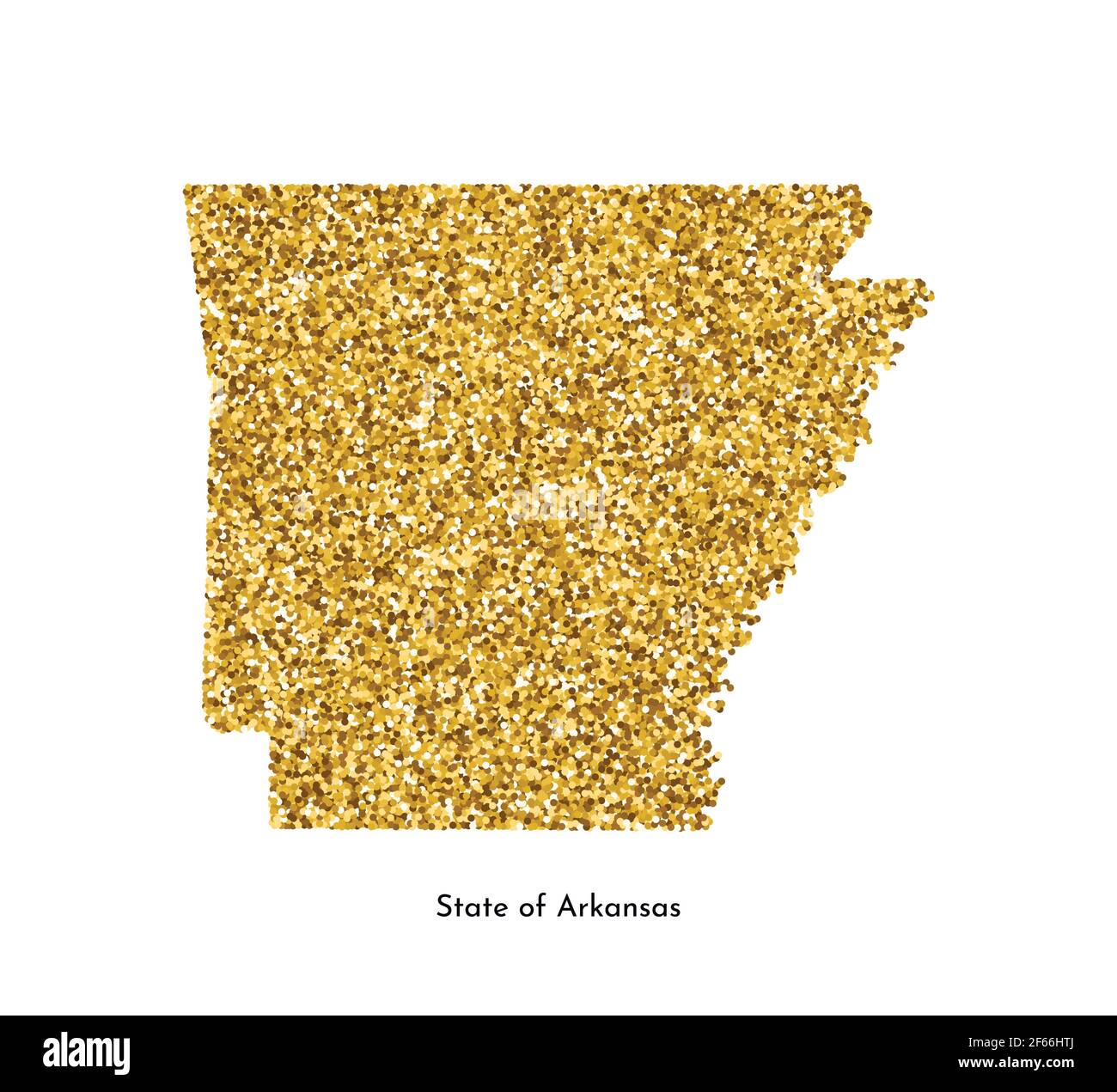 Arkansas gold map Stock Vector Images - Alamy