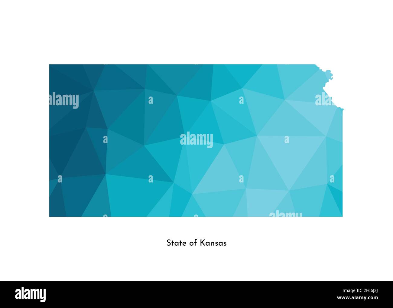 Vector isolated illustration icon with simplified blue map's silhouette ...