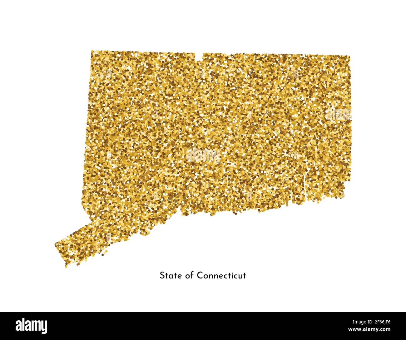Vector isolated illustration with simplified map of State of ...