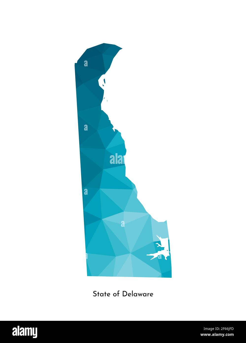 Vector isolated illustration icon with simplified blue map's silhouette ...