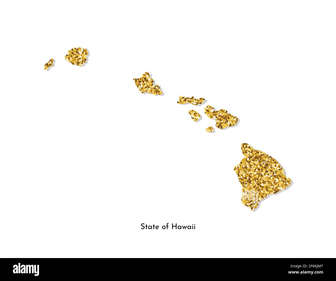 Hawaii gold map Stock Vector Images - Alamy
