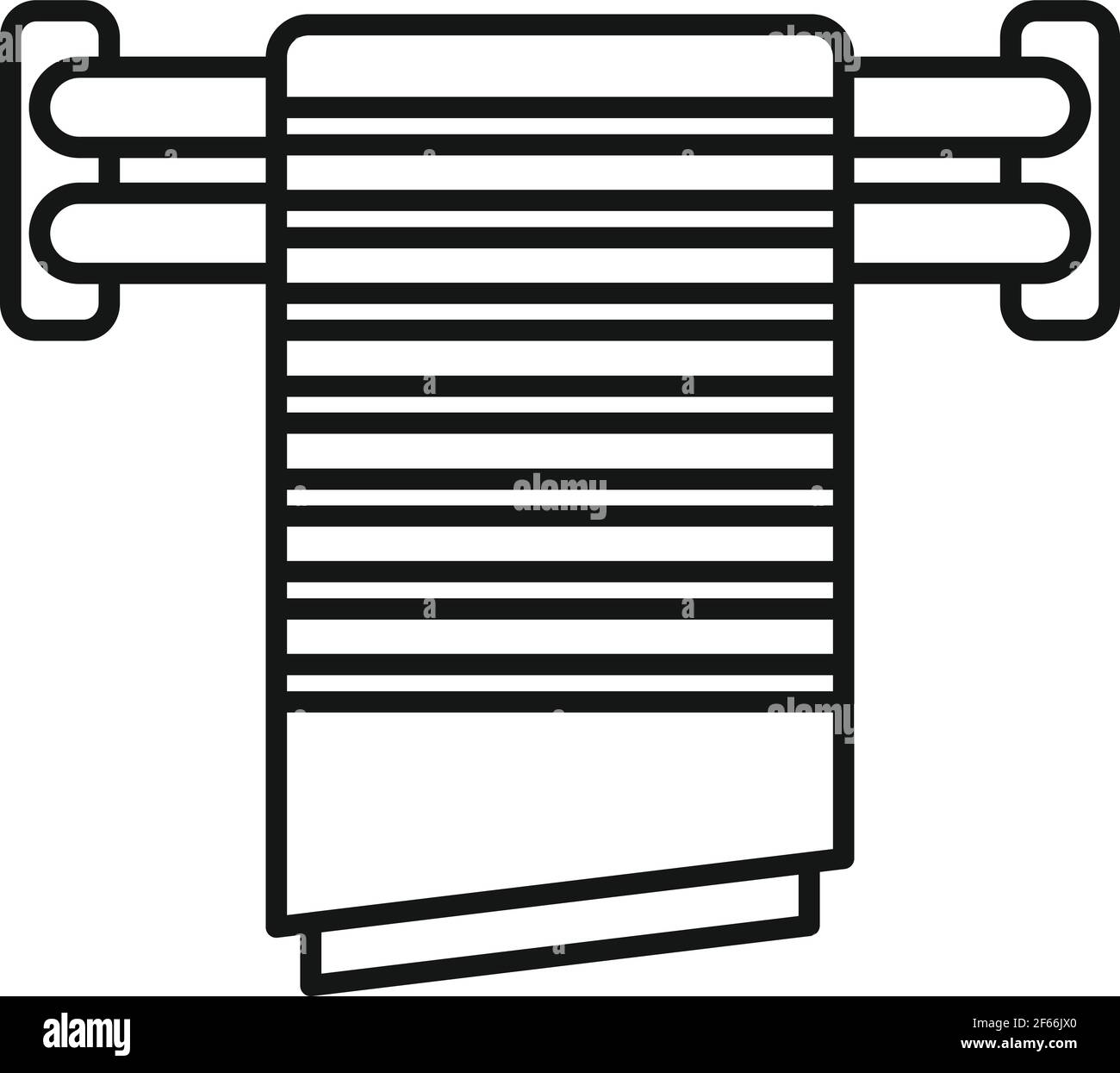 Cloth heated towel rail icon, outline style Stock Vector Image & Art ...
