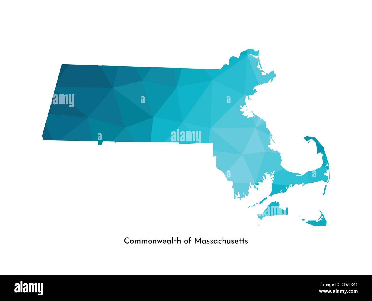Vector isolated illustration icon with simplified blue map's silhouette ...