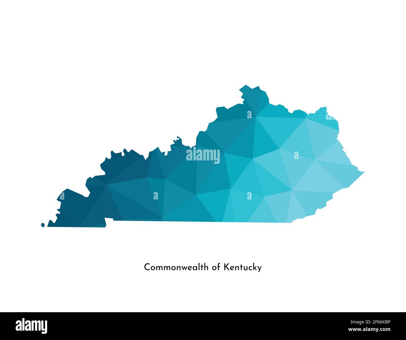 Vector isolated illustration icon with simplified blue map's silhouette ...