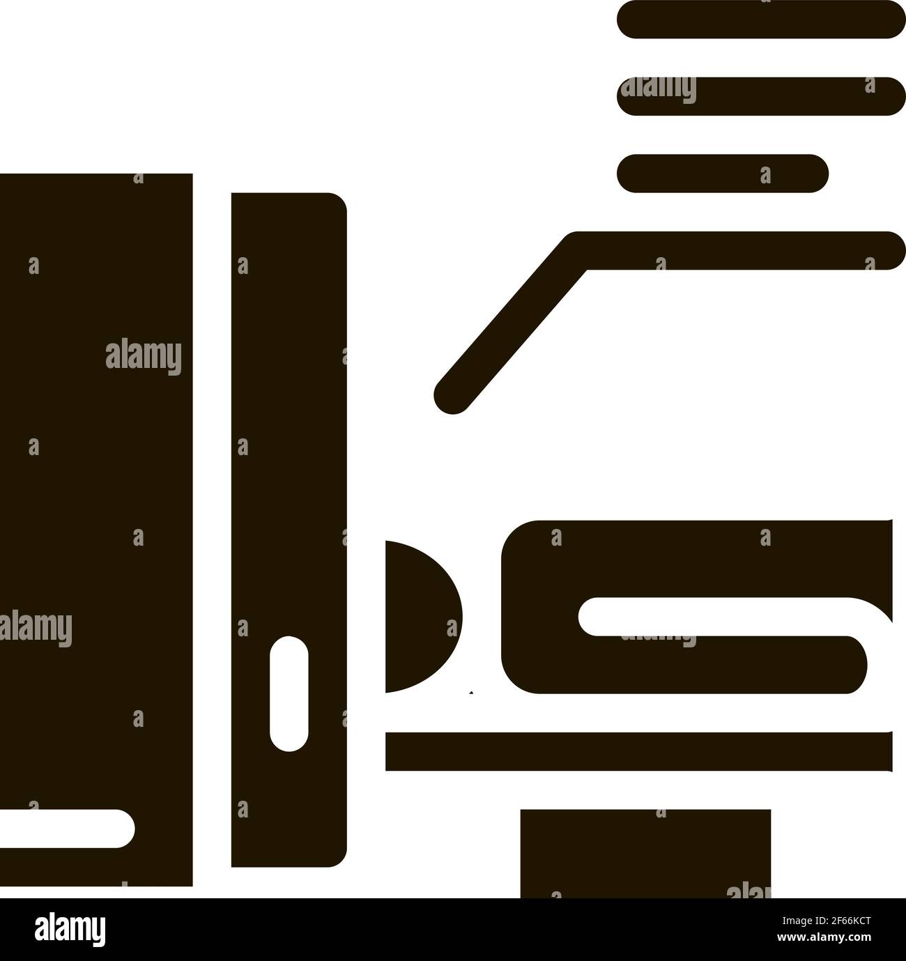 human body scan x-ray icon Vector Glyph Illustration Stock Vector Image ...