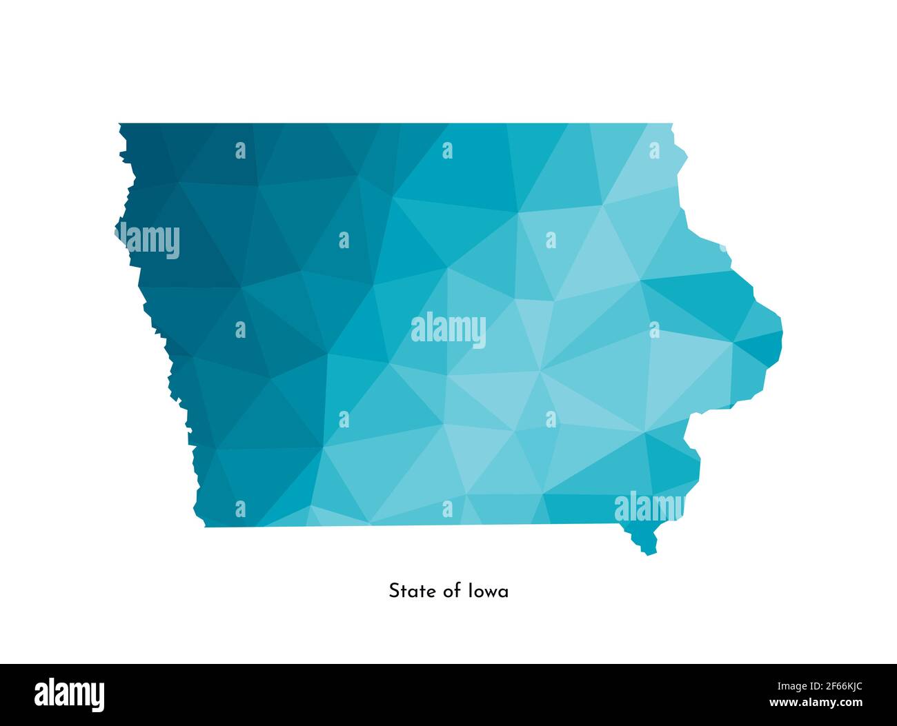 Vector isolated illustration icon with simplified blue map's silhouette ...