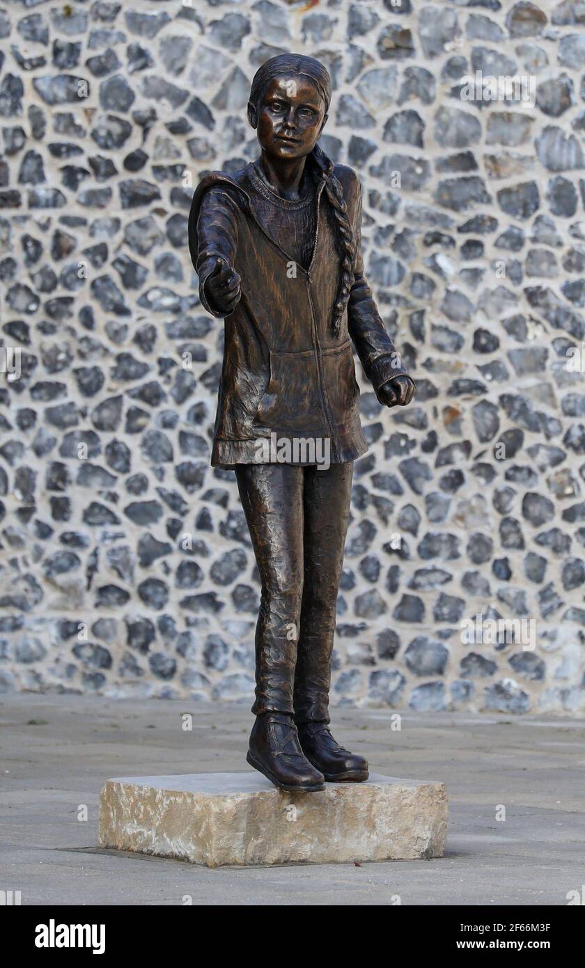 Greta thunberg statue hi-res stock photography and images - Alamy