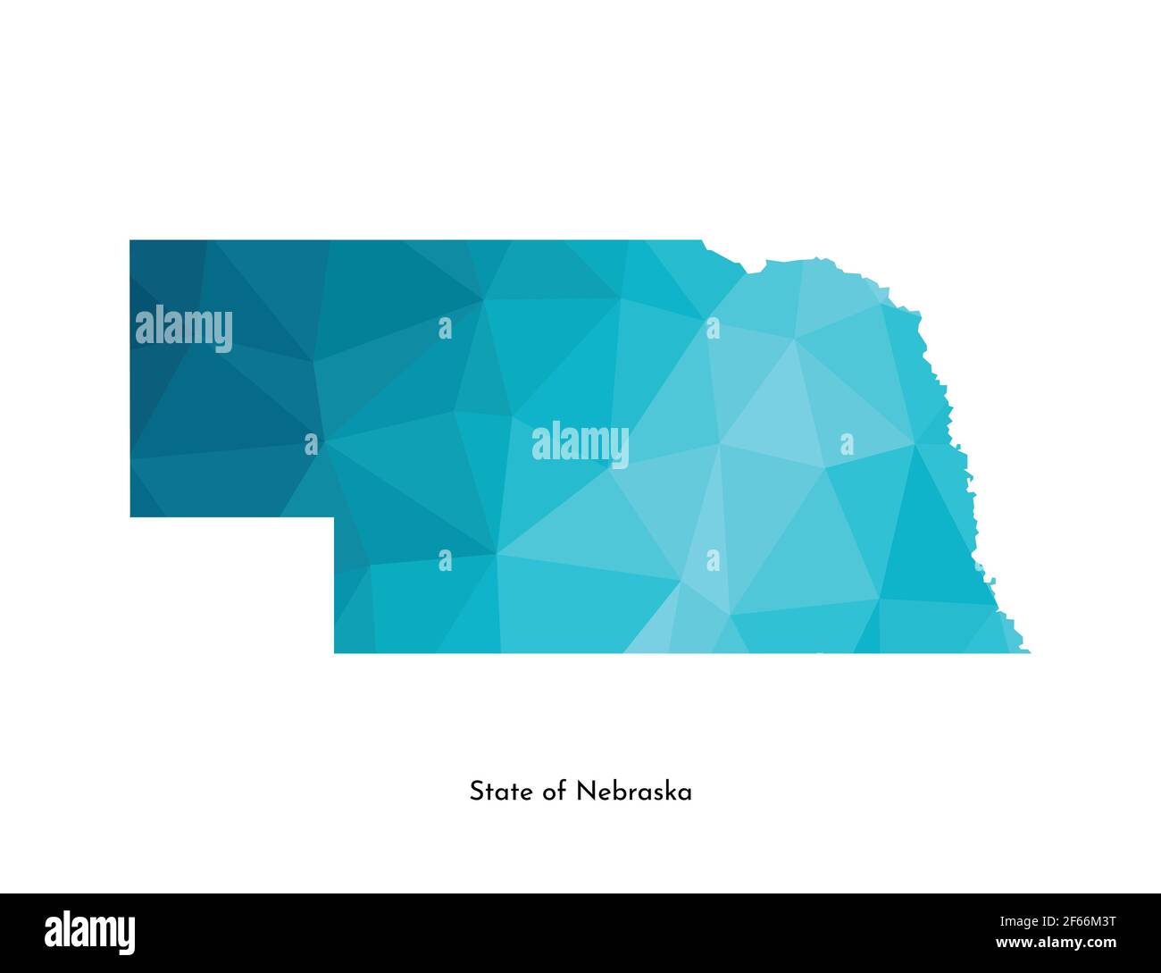 Vector isolated illustration icon with simplified blue map's silhouette ...