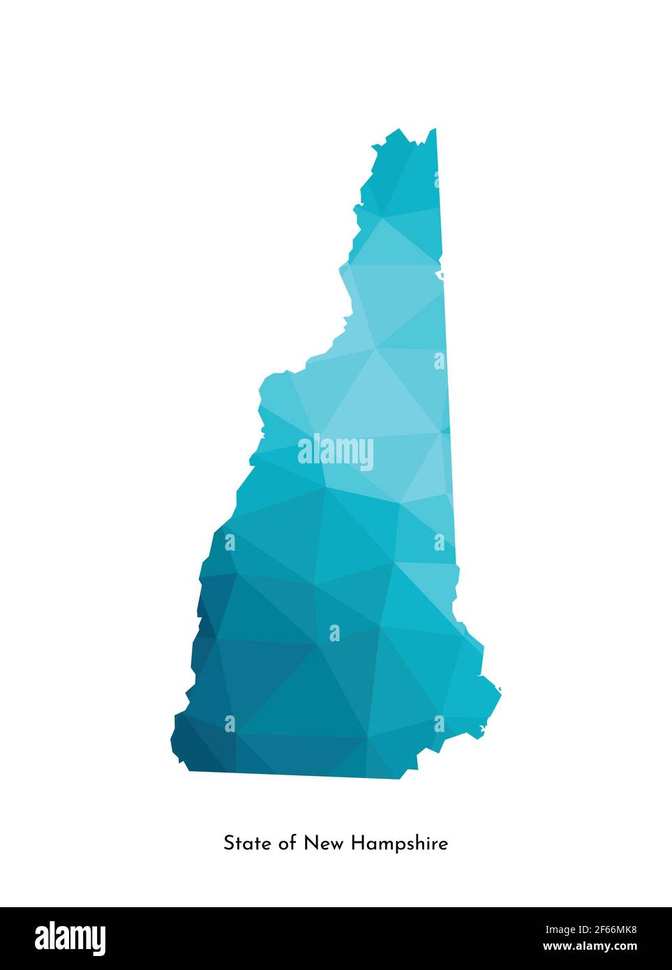 Vector isolated illustration icon with simplified blue map's silhouette ...