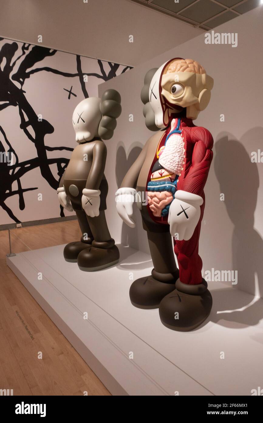 KAWS What party show at Brooklyn Museum of Art in Brooklyn NYC Stock ...