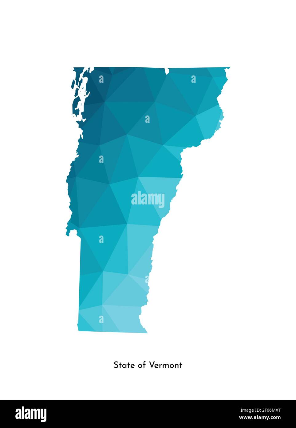 Vector isolated illustration icon with simplified blue map's silhouette ...