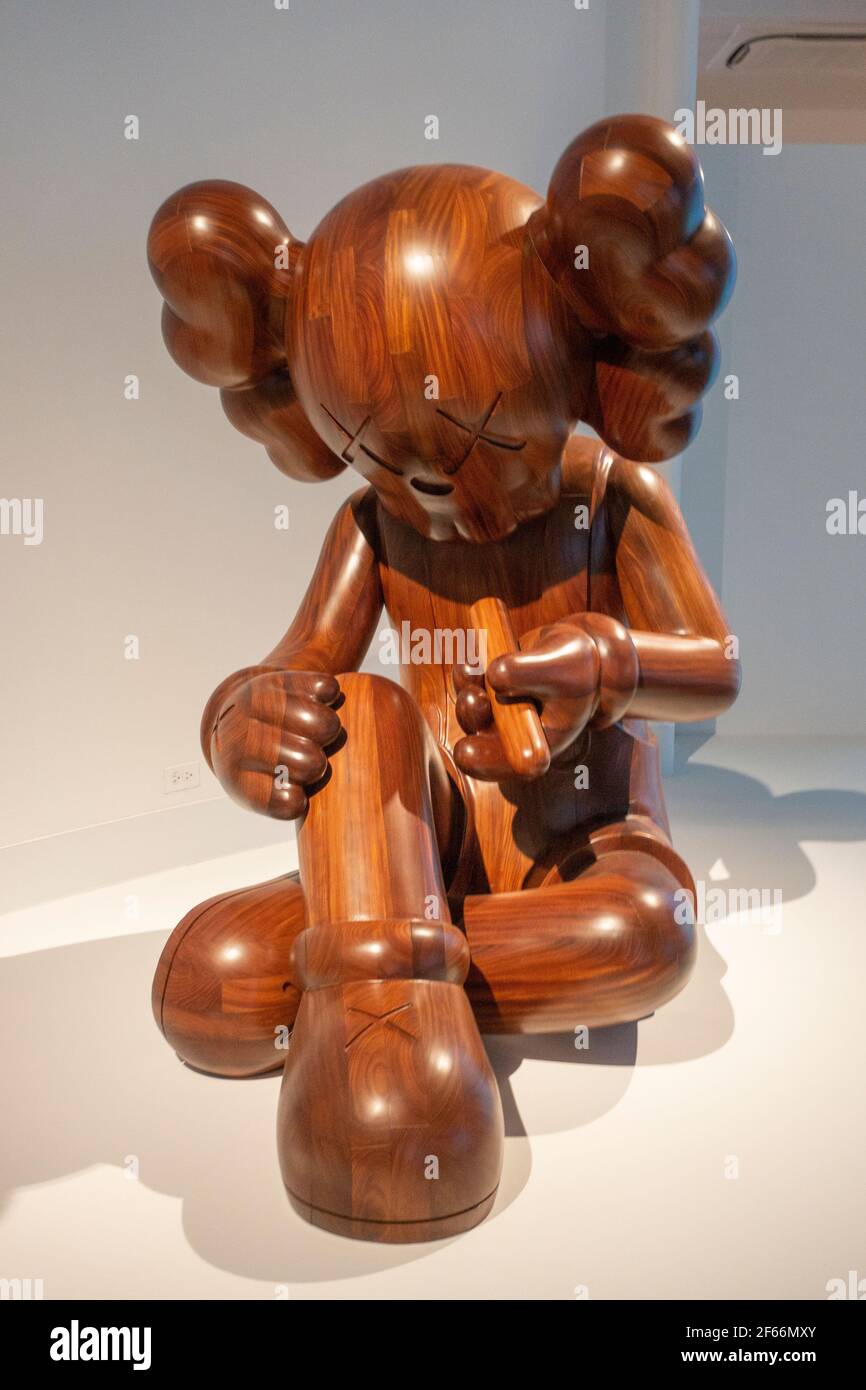 KAWS What party show at Brooklyn Museum of Art in Brooklyn NYC Stock ...
