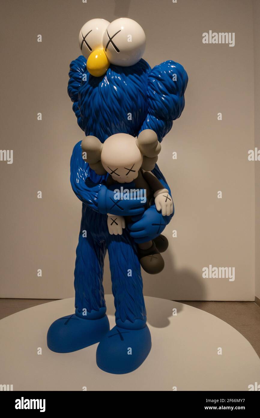 KAWS What party show at Brooklyn Museum of Art in Brooklyn NYC Stock ...