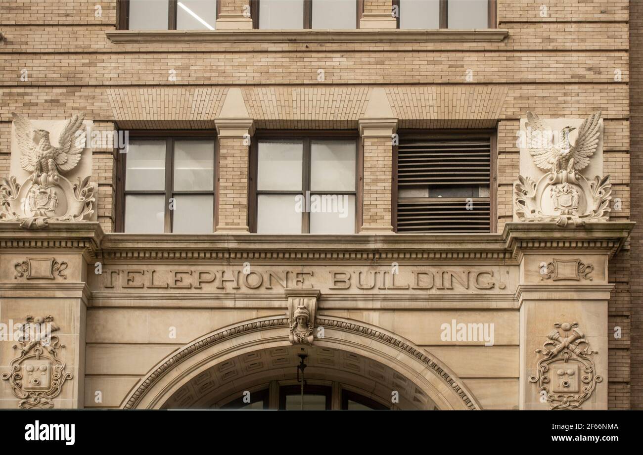 American telephone building hi-res stock photography and images - Alamy