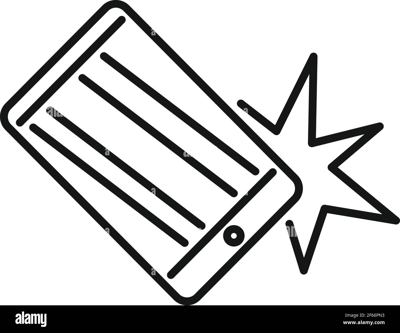 Drop smartphone icon, outline style Stock Vector Image & Art - Alamy