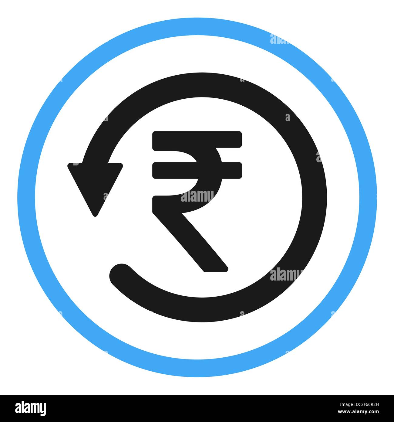 Chargeback icon symbol, return money isolated on white background Stock ...