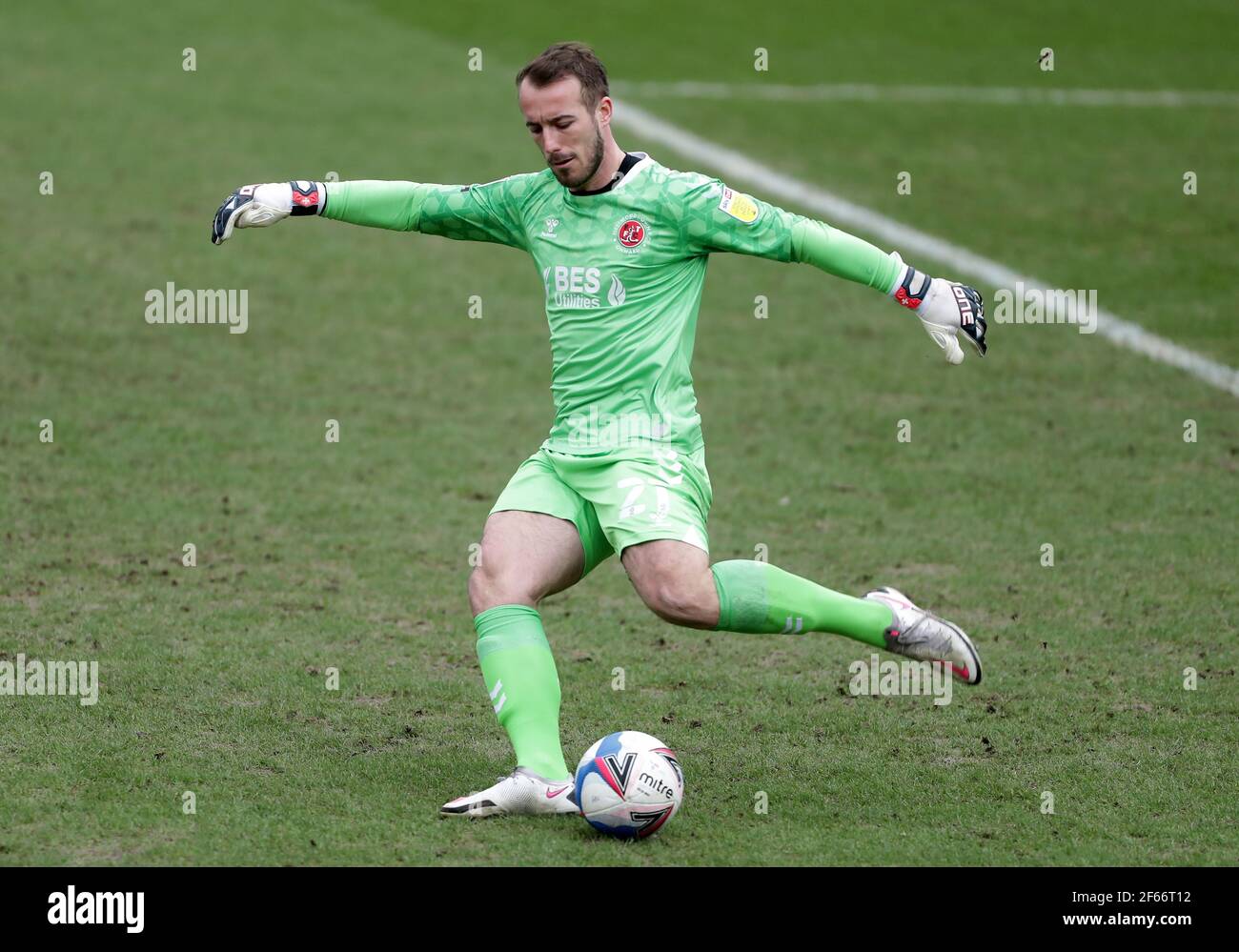 Fleetwood Town goalkeeper Alex Cairns Stock Photo - Alamy