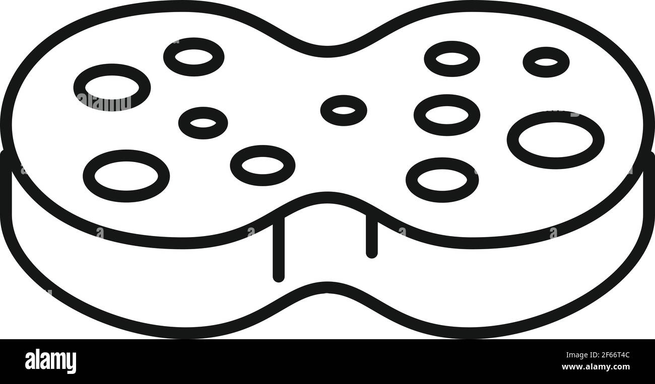 Bathroom sponge icon outline Cut Out Stock Images & Pictures - Alamy