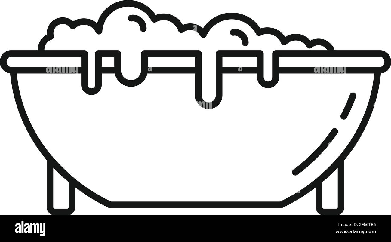Beauty jacuzzi icon, outline style Stock Vector Image & Art - Alamy
