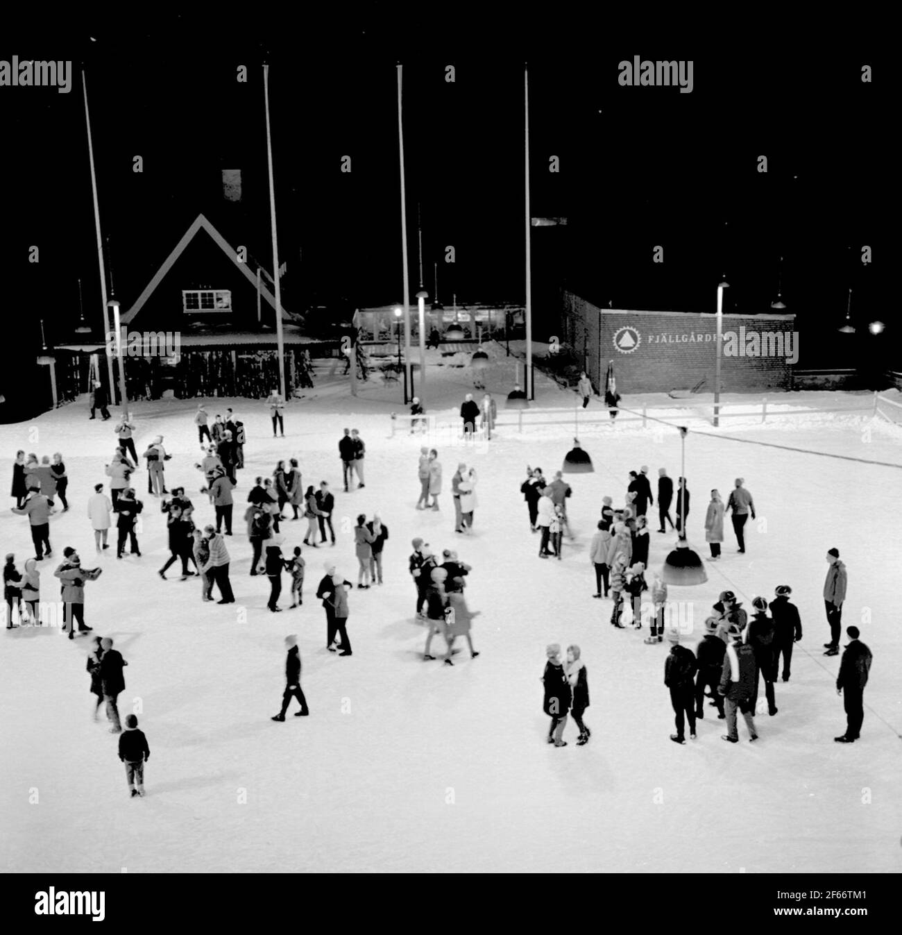 Shrink dance on the ice rink at the mountain farm Stock Photo - Alamy