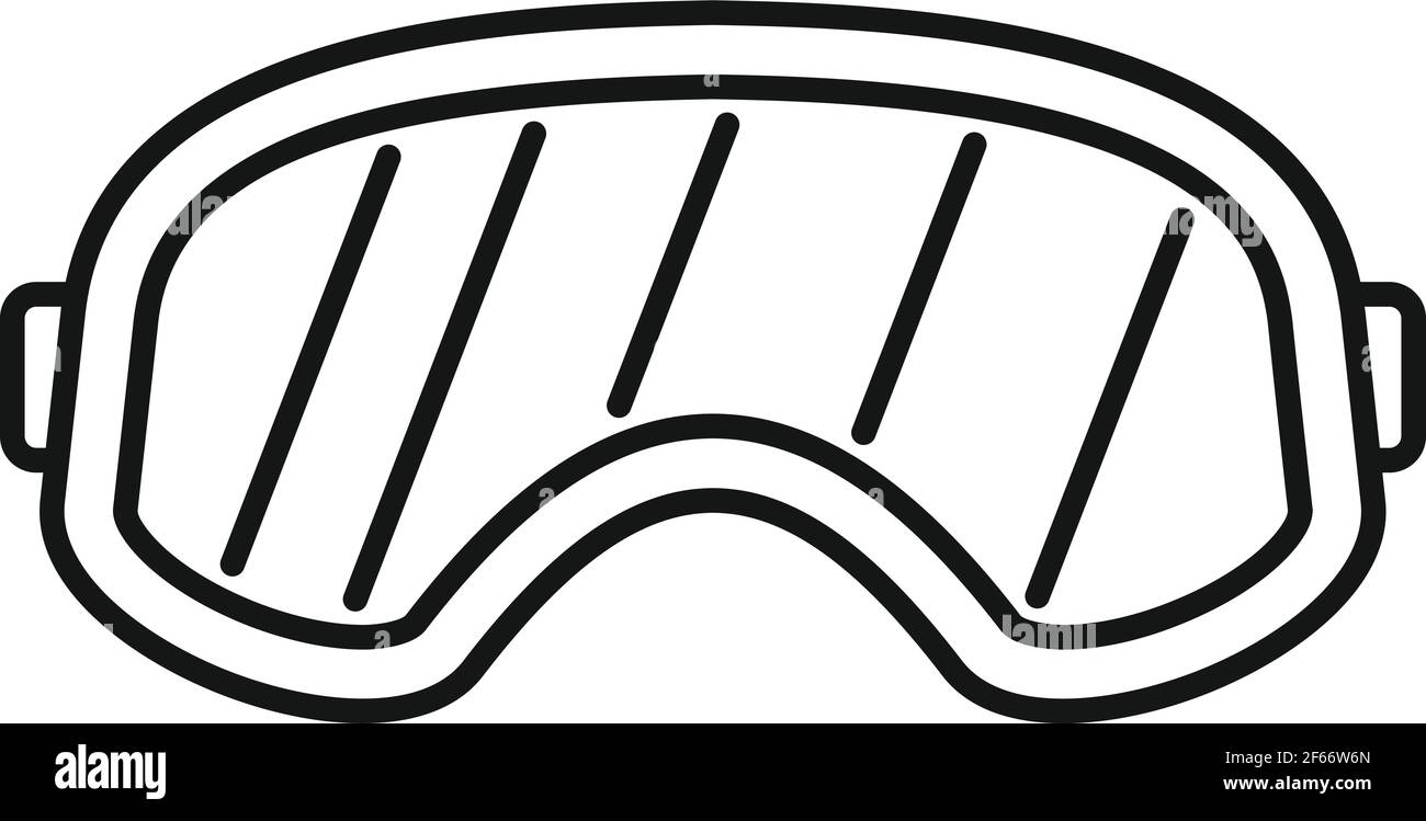 Ski glasses icon outline Stock Vector Images - Alamy