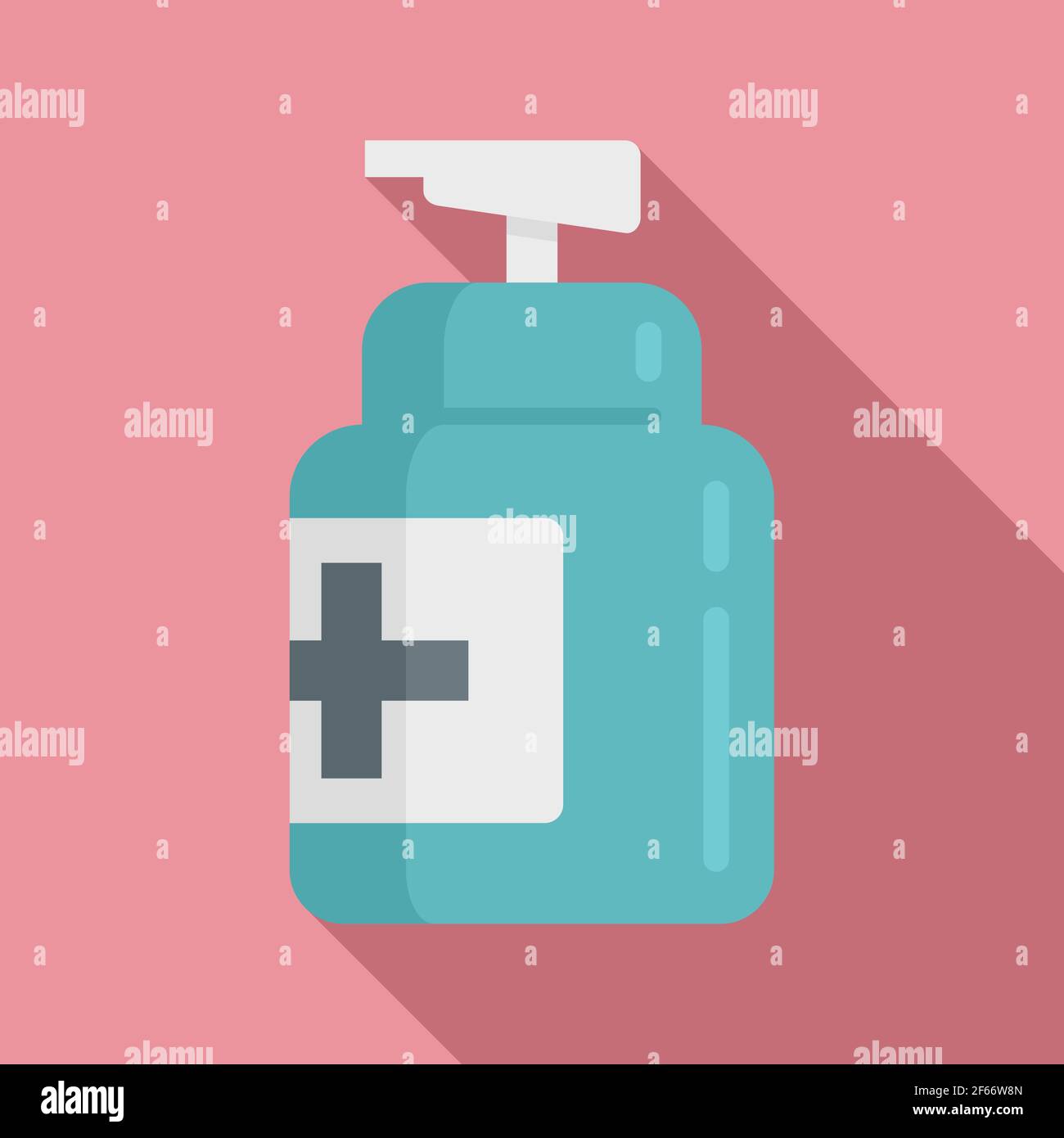 Pump antiseptic icon, flat style Stock Vector Image & Art - Alamy