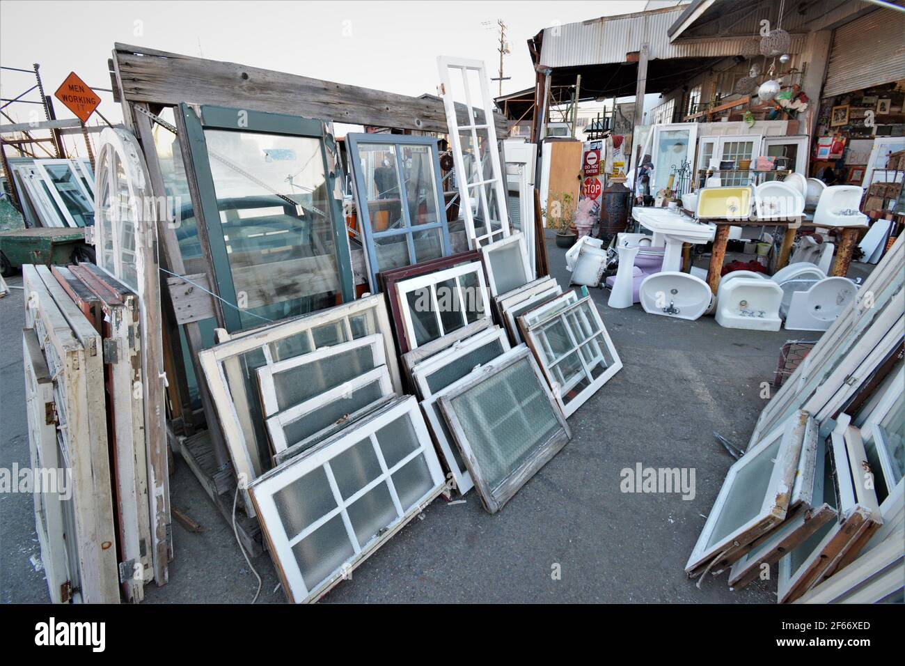 Recovered older windows for reuse by DIYers in home updates and ...