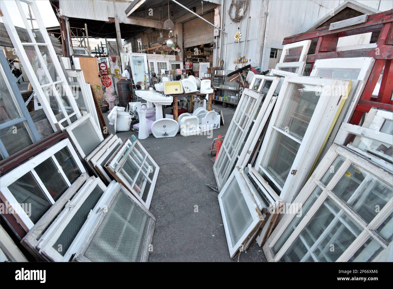 Recovered older windows for reuse by DIYers in home updates and ...