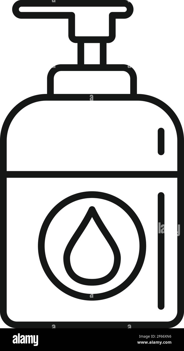 Anti bacterial line icon Black and White Stock Photos & Images - Alamy