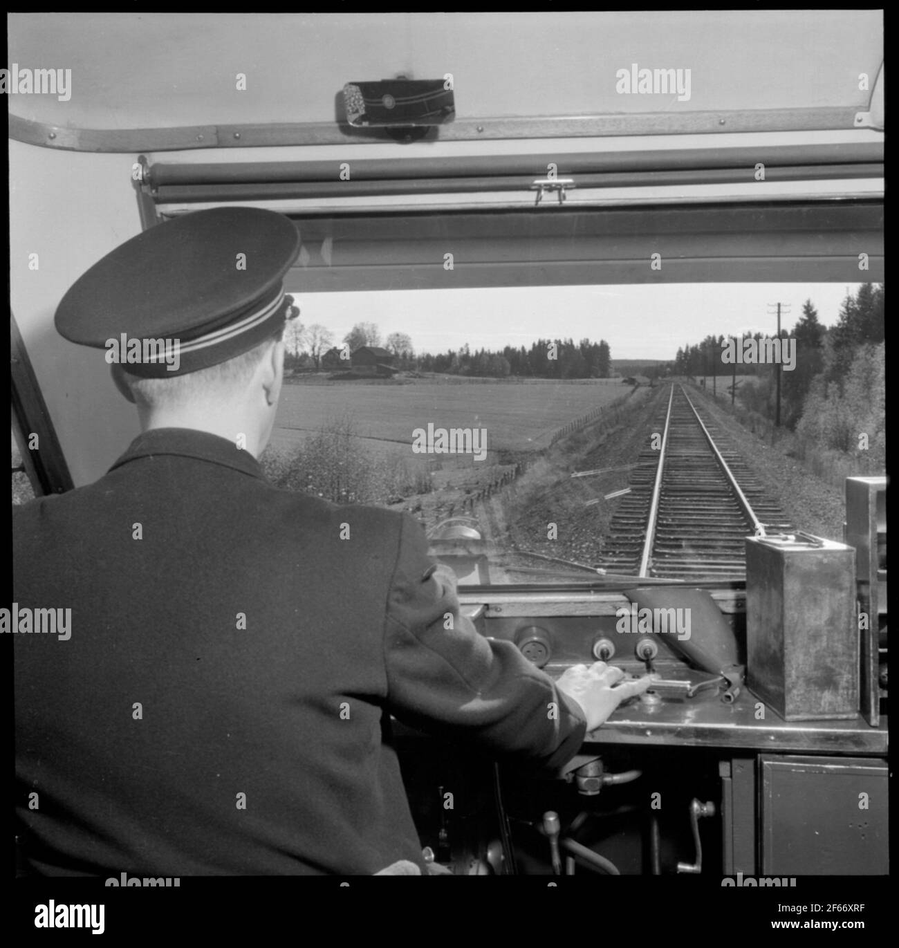 Train drivers at work Stock Photo - Alamy