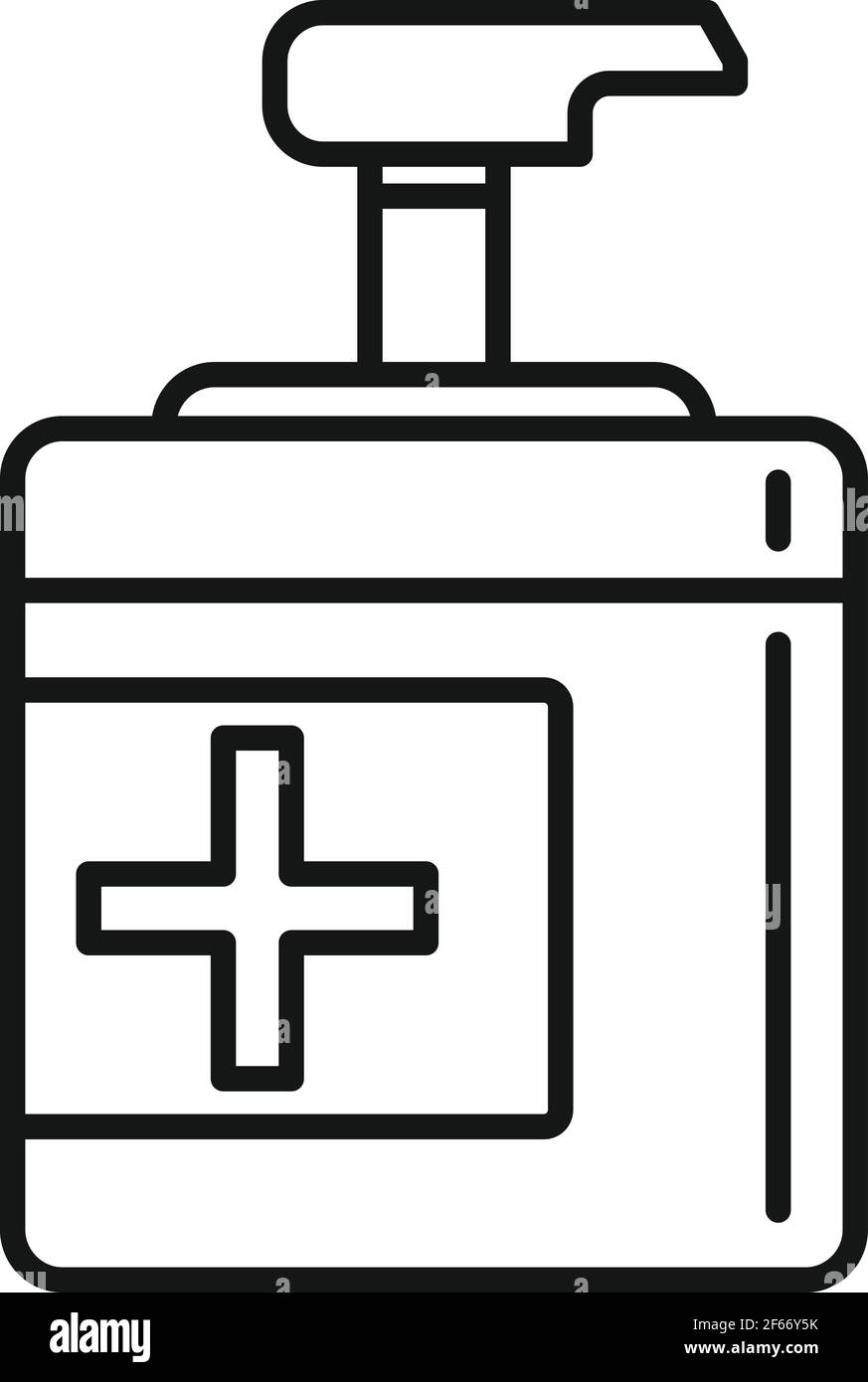 Anti bacterial line icon Black and White Stock Photos & Images - Alamy