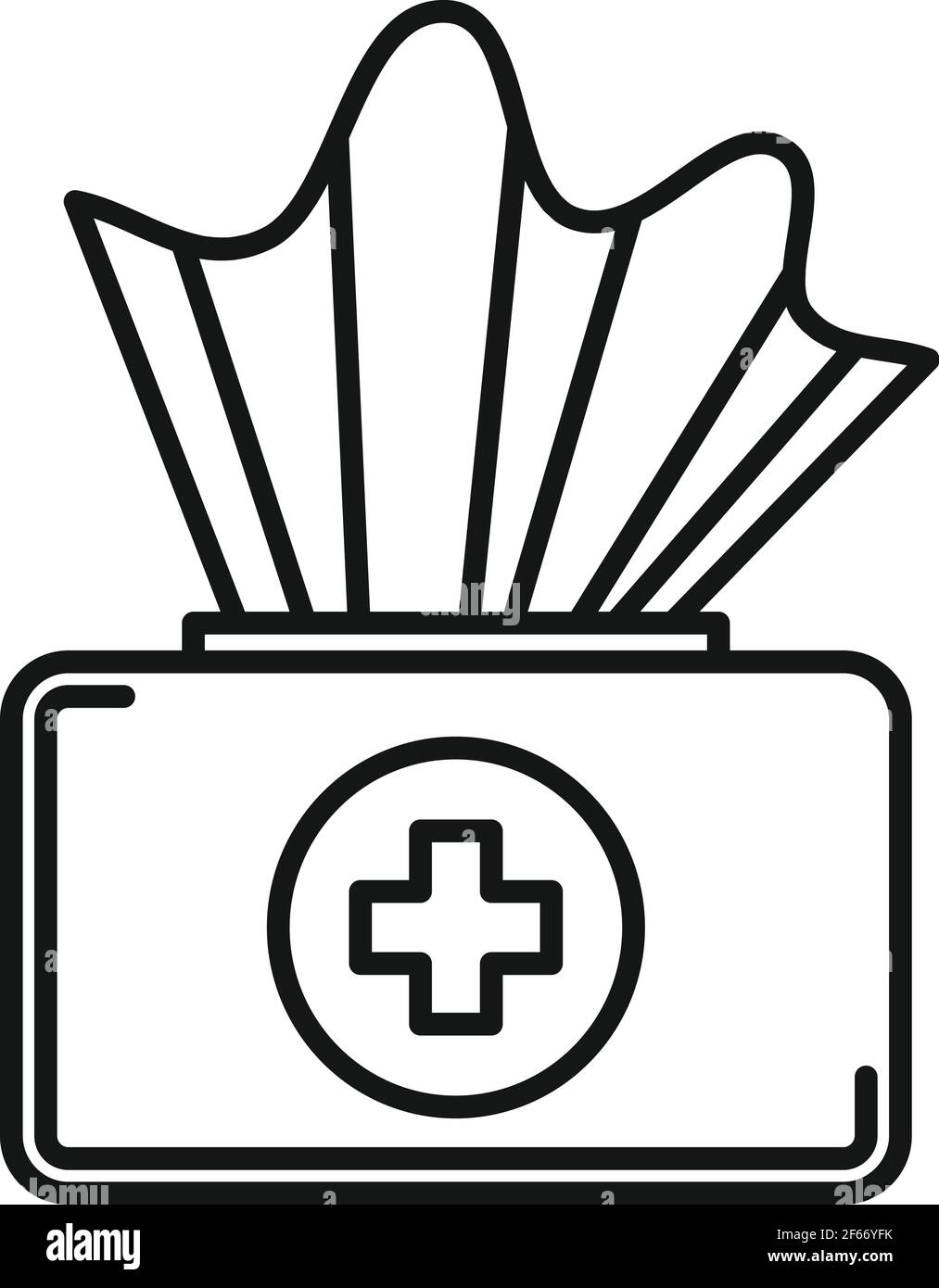 Antiseptic medical napkin icon, outline style Stock Vector Image & Art ...
