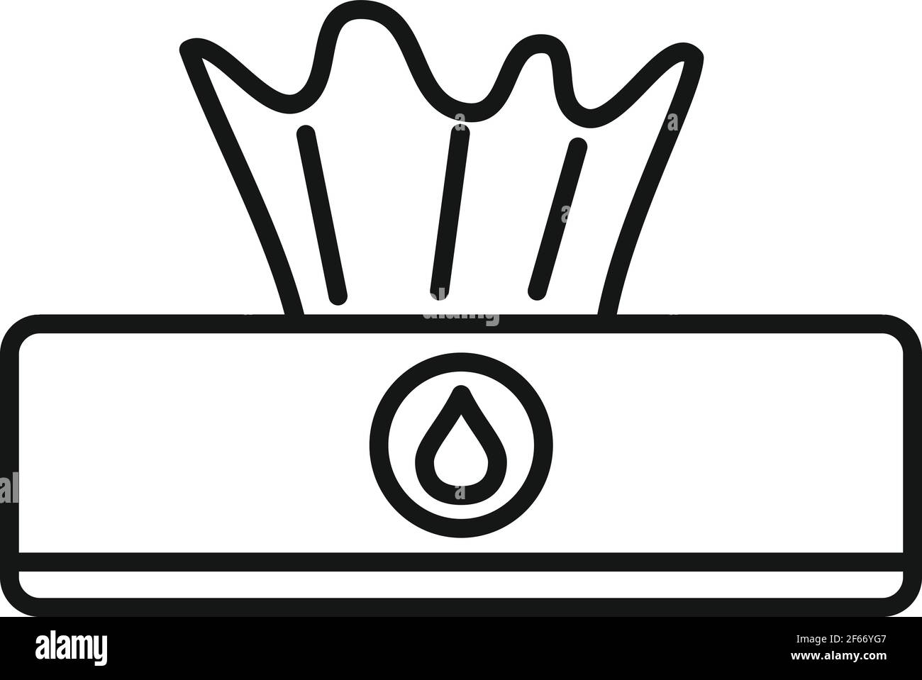 Antiseptic wet napkin icon, outline style Stock Vector Image & Art - Alamy