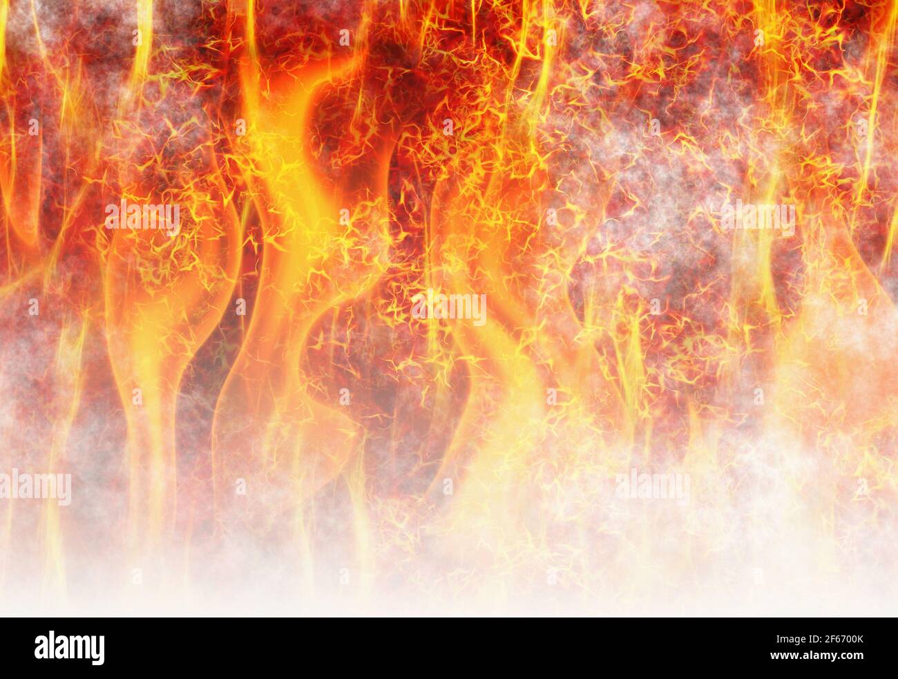 hot red fire lava with smoke background Stock Photo - Alamy