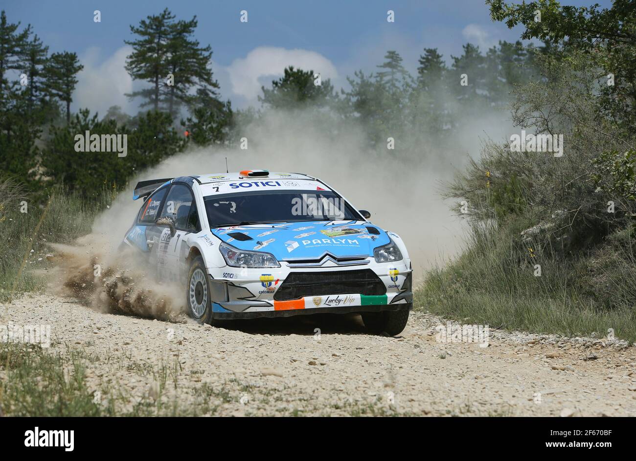07 CHAYNES Gary TRIBOUT Christian Citroën C4 WRC action during the 2017 ...