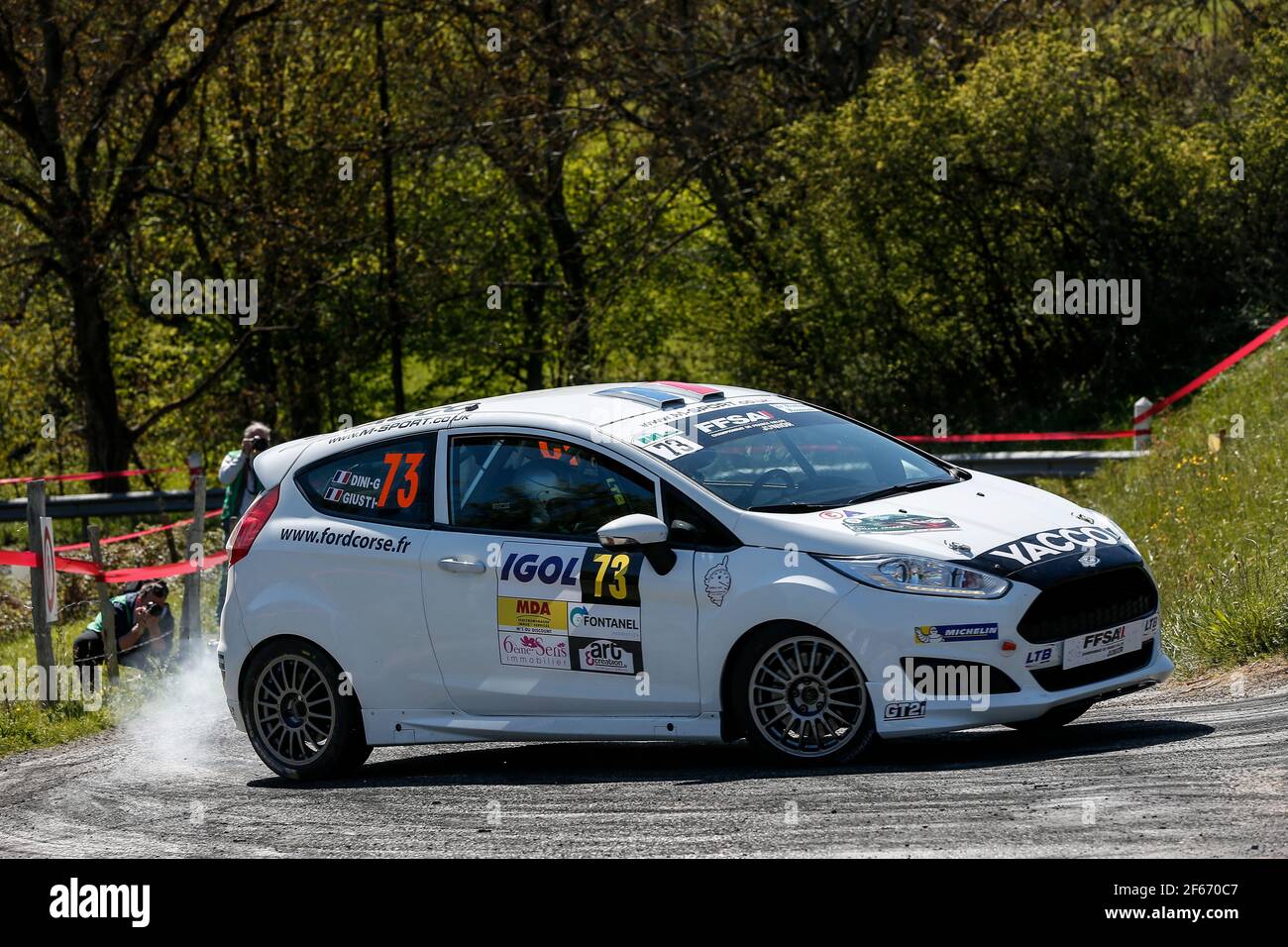 73 GIUSTI Igor DINI Gilbert Ford Fiesta Action during the 2017 French ...