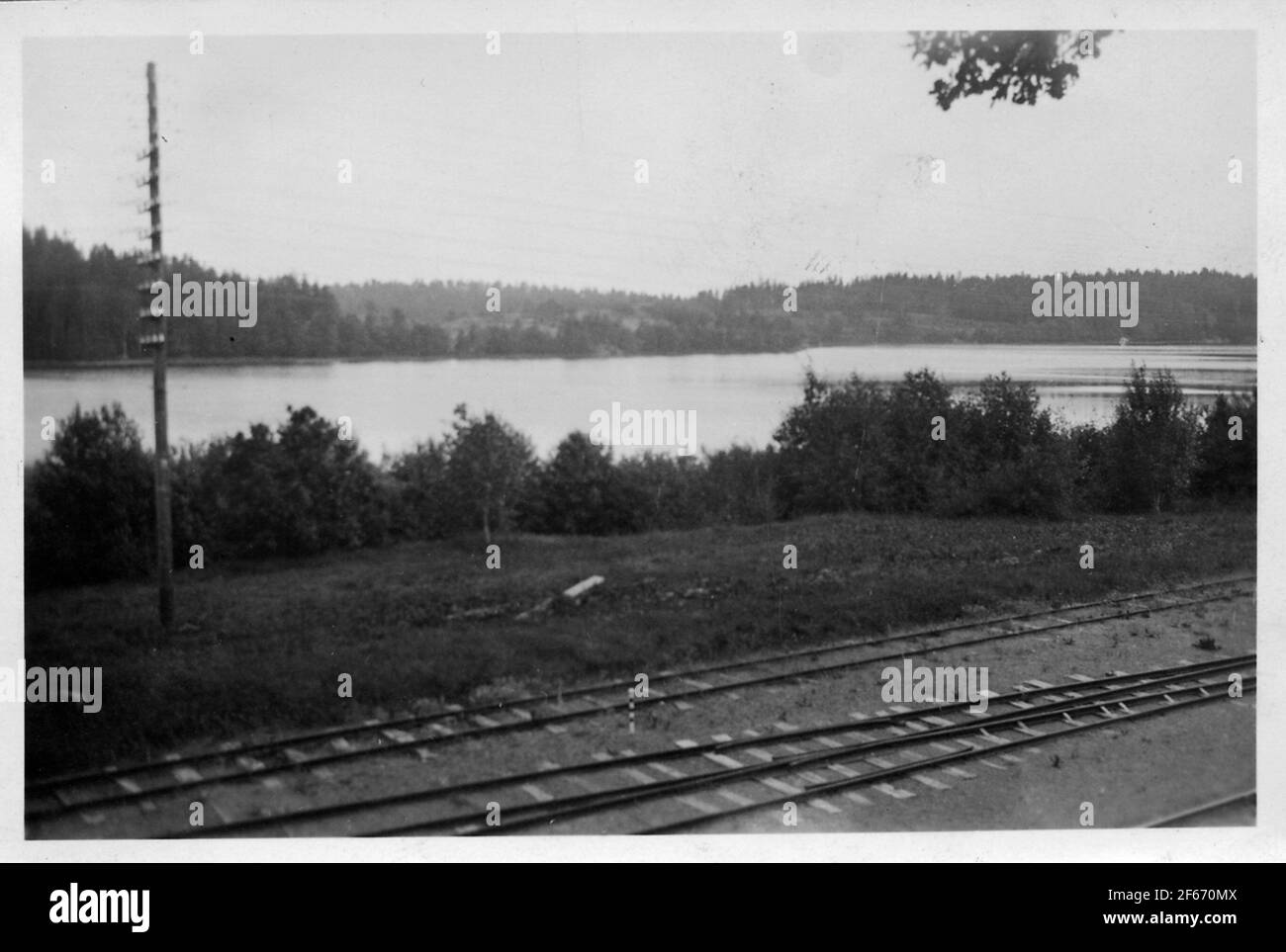 On the line between Västervik and Totebo Stock Photo - Alamy